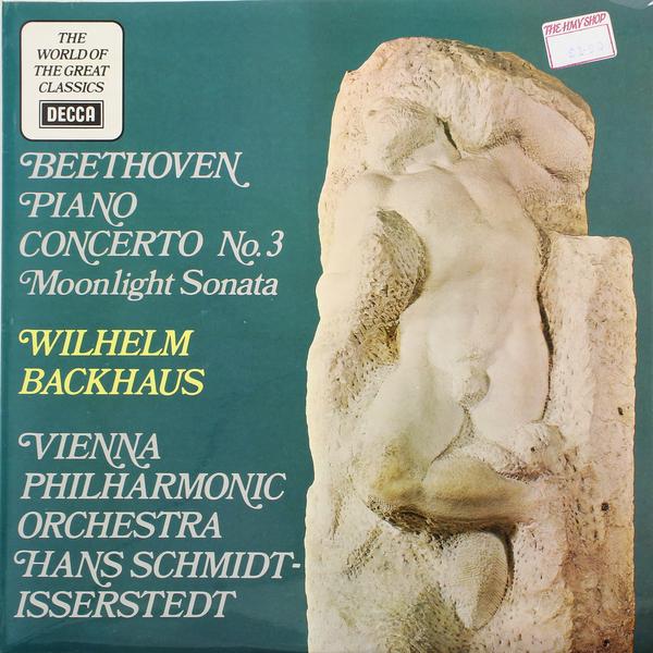 Виниловая пластинка ВИНТАЖ - BEETHOVEN: PIANO CONCERTO № 3, MOONLIGHT SONATA (WILHELM BACKHAUS ...