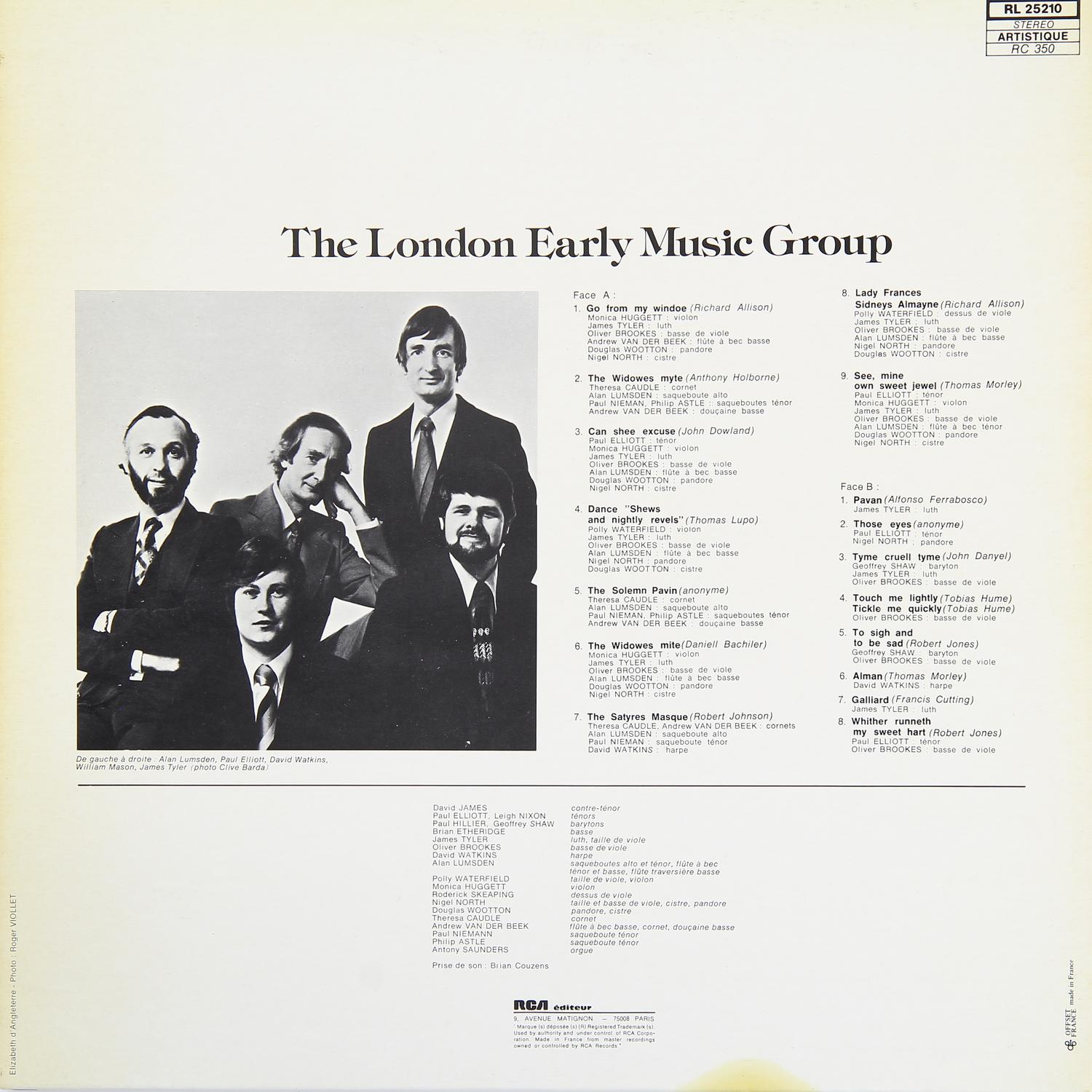 Виниловая пластинка ВИНТАЖ - L' AGE D' OR D' ANGLETERRE: MUSIQUE ...