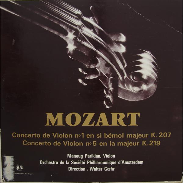 Виниловая пластинка ВИНТАЖ - MOZART - CONCERTO DE VIOLON № 1 EN SI ...