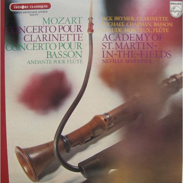 Виниловая пластинка ВИНТАЖ - MOZART - CONCERTO POUR CLARINETTE ...