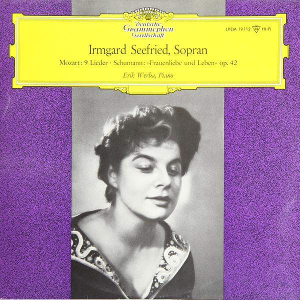 Виниловая пластинка ВИНТАЖ - MOZART - 9 LIEDER (AN CHLOE, DAS LIED DER ...