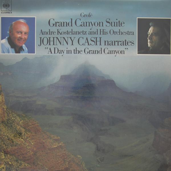 Винтажная виниловая пластинка GROFE - GRAND CANYON SUITE; JOHNNY CASH ...