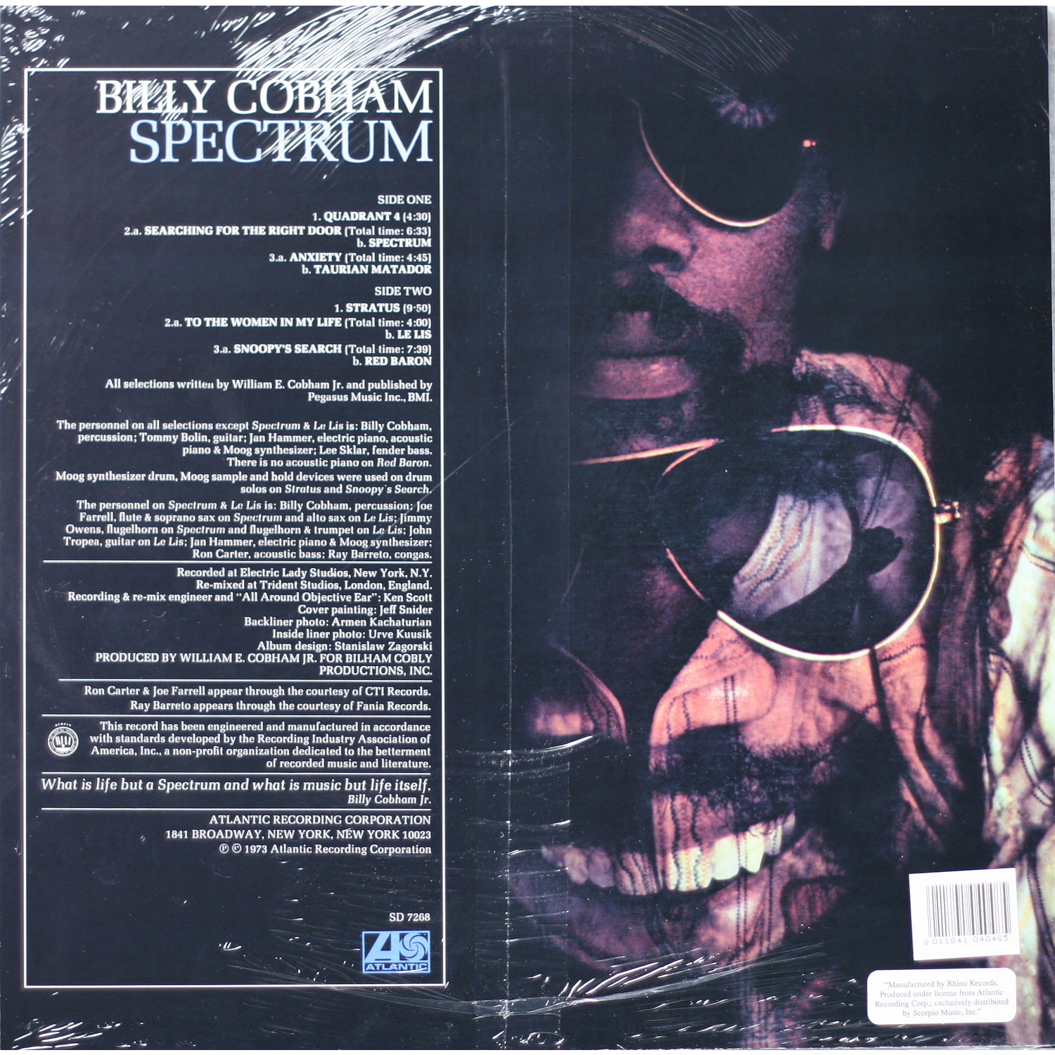 Виниловая пластинка BILLY COBHAM - SPECTRUM | Купить в магазине Аудиомания