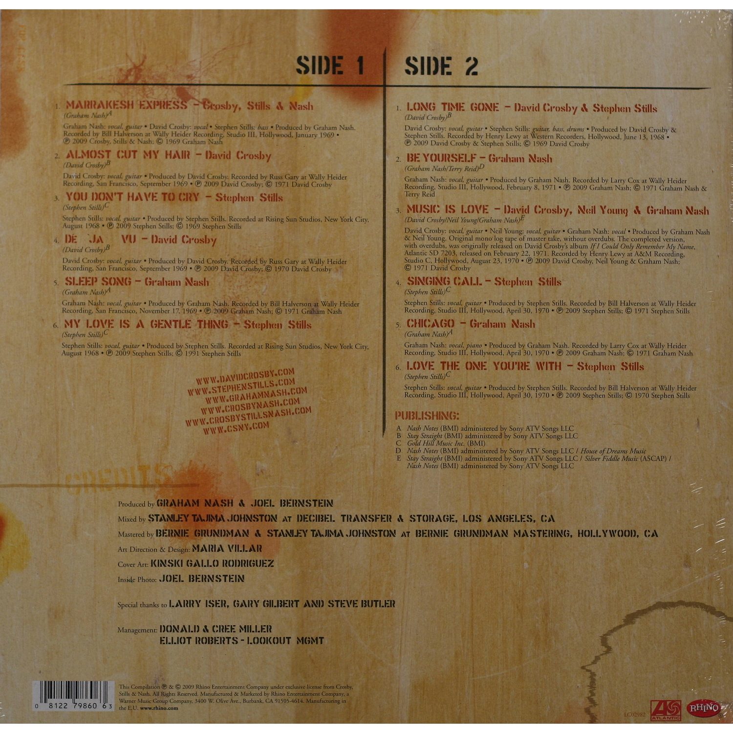 Виниловая пластинка CROSBY, STILLS & NASH-DEMOS (180 GR) | Купить в ...