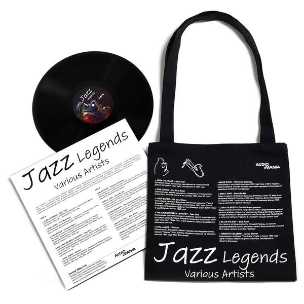 Виниловая пластинка JAZZ LEGENDS PROMO с сумкой-шопером для виниловых ...