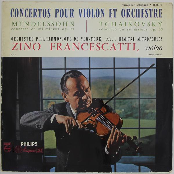 Винтажная виниловая пластинка MENDELSSOHN - CONCERTO EN MI MINEUR, OP ...