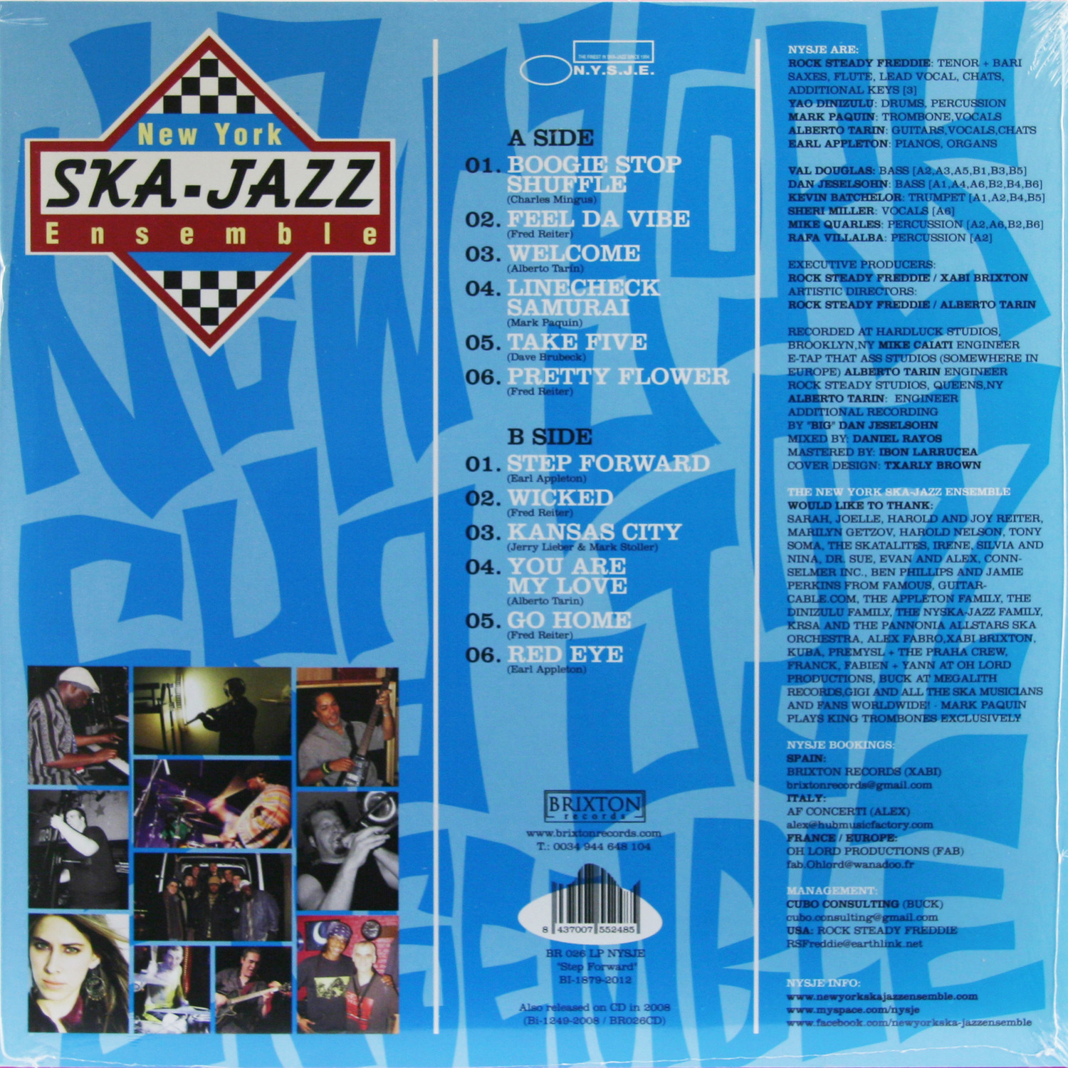 Виниловая пластинка NEW YORK SKA JAZZ ENSEMBLE - STEP FORWARD | Купить ...
