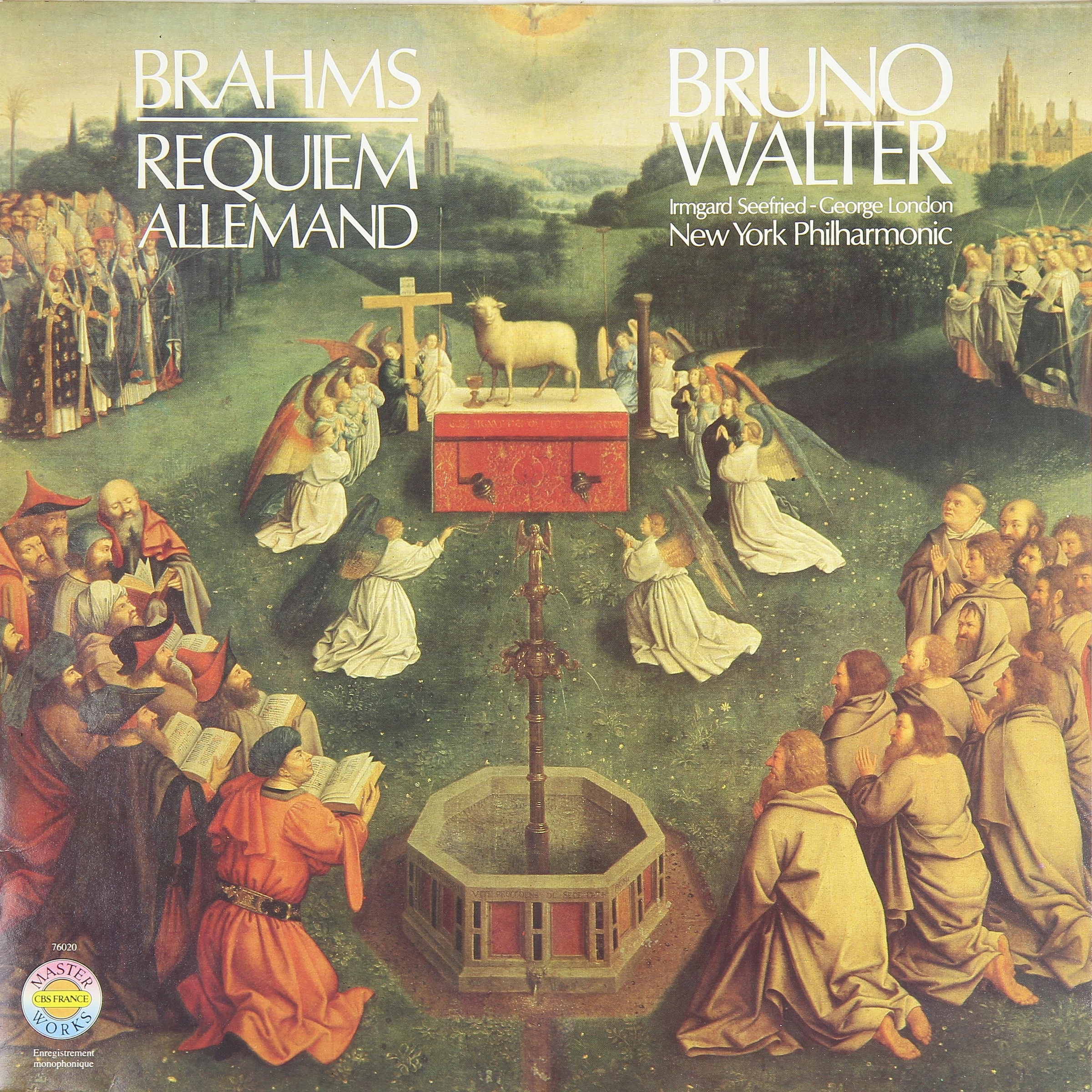 Виниловая пластинка ВИНТАЖ - BRAHMS: REQUIEM ALLEMAND (IRMGARD SEEFRIED ...