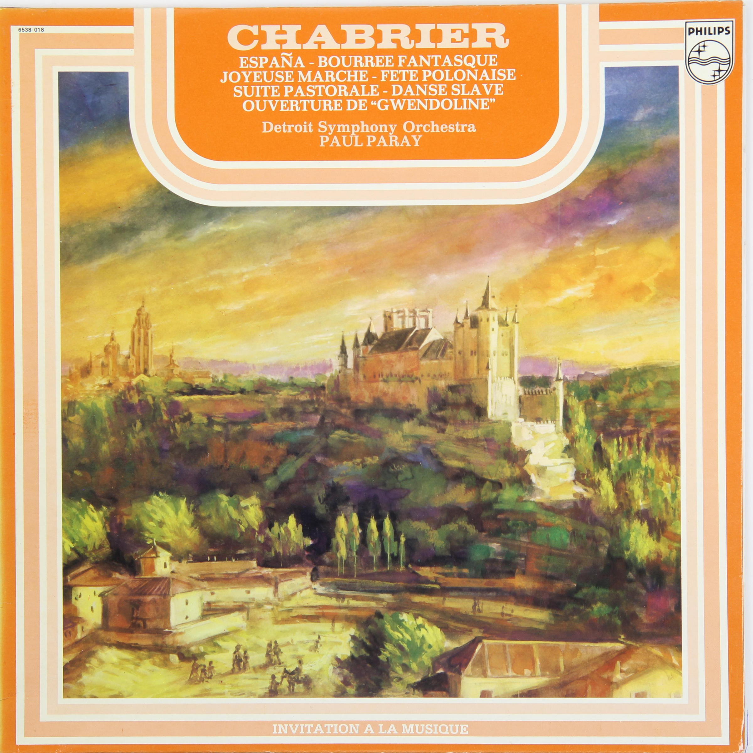 Виниловая пластинка ВИНТАЖ - CHABRIER: ESPANA (SUITE PASTORALE ...