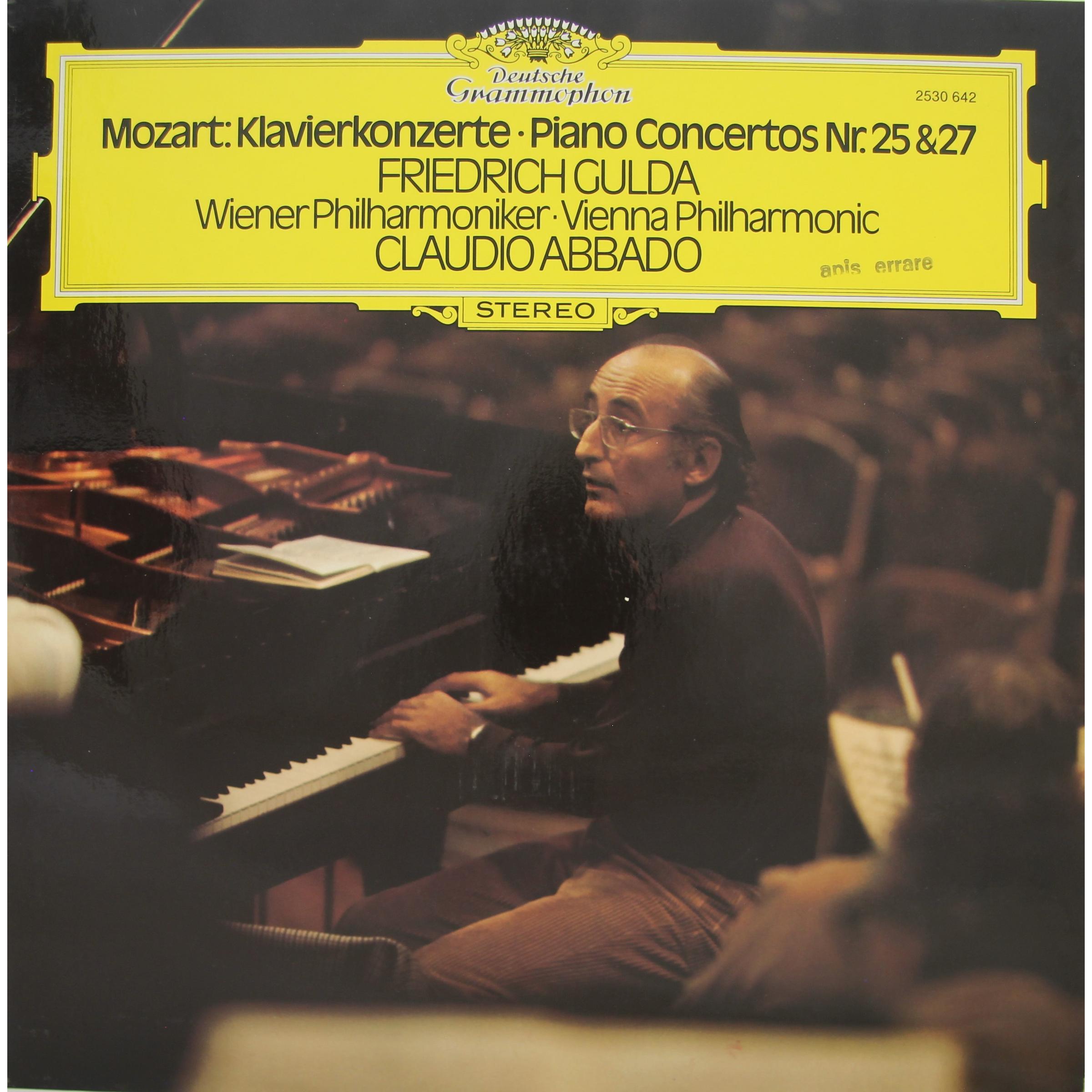 Виниловая пластинка ВИНТАЖ - MOZART - PIANO CONCERTOS № 25 & 27 ...