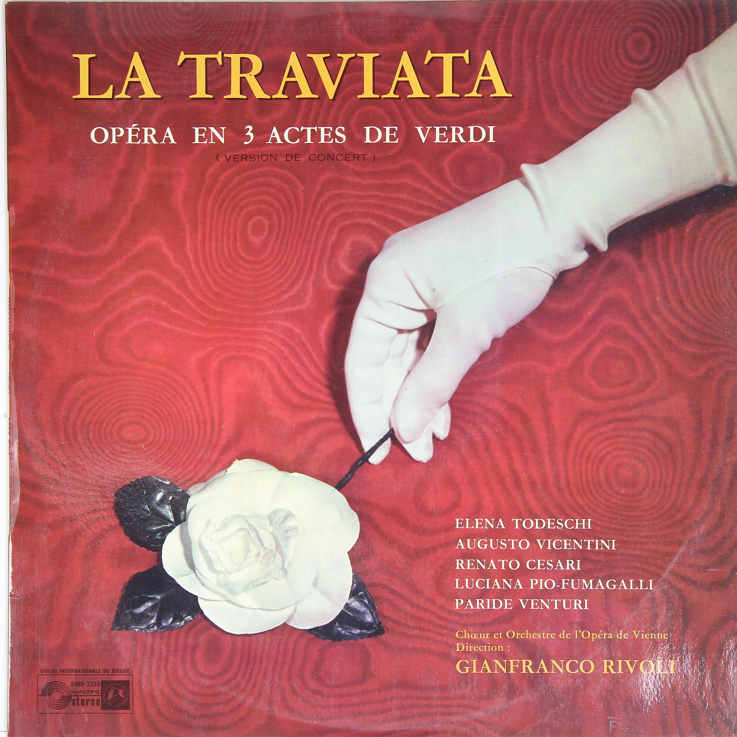 Виниловая пластинка ВИНТАЖ - VERDI: LA TRAVIATA (E. TODESCHI, A ...