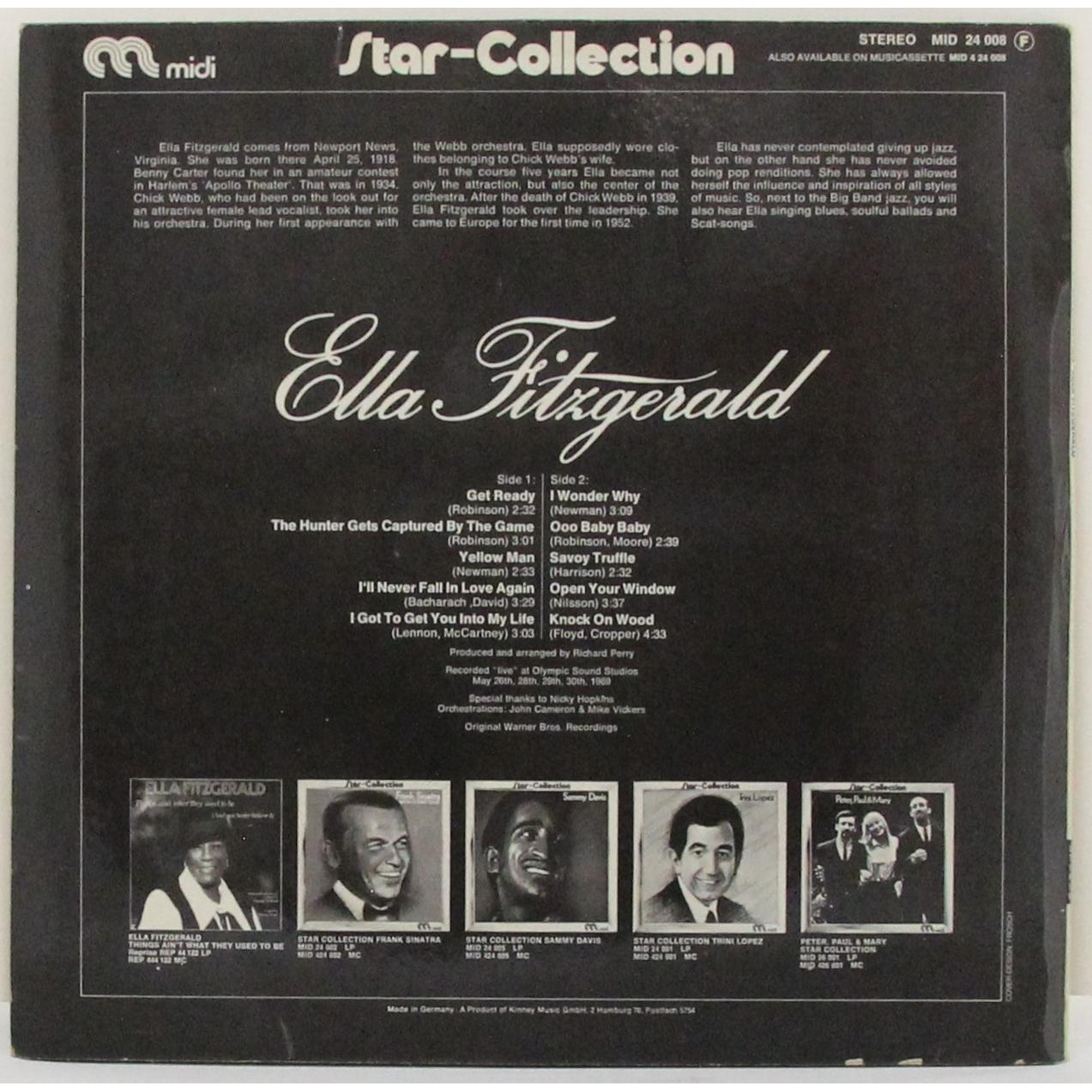 Винтажная виниловая пластинка ELLA FITZGERALD - STAR-COLLECTION | Купить в магазине Аудиомания